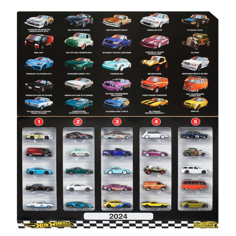 Hot Wheels Boulevard 2024 Complete 25-Car Factory Set | Premium Diecast ...