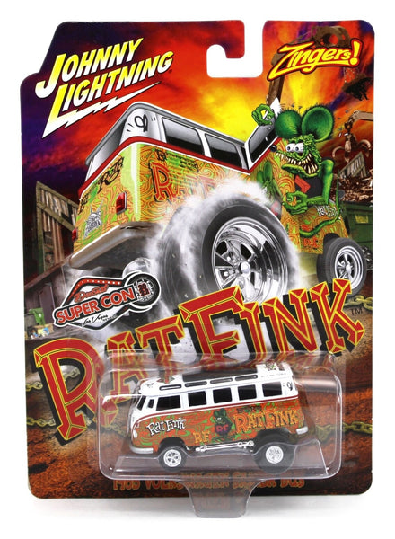 Johnny Lightning Rat Fink 1965 Volkswagen Samba Bus Diecast Model ...