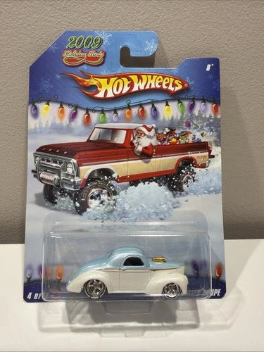 Hot Wheels Holiday Rods Custom '41 Willys Coupe White/Blue Diecast Mod ...